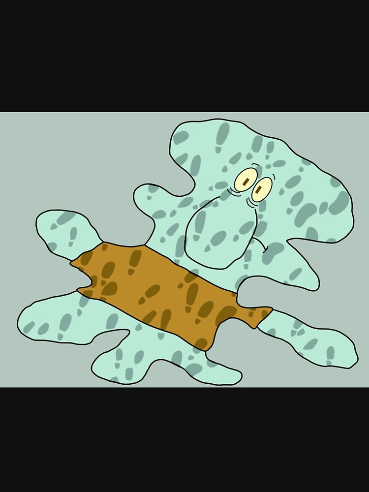 "Flattened Squidward - Spongebob Squarepants Poster" T-shirt for Sale ...