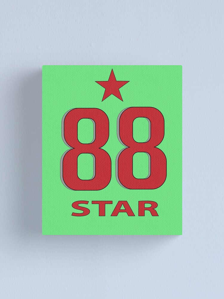 Lienzo «Camisetas con números, camisetas con ochenta y ocho números ...