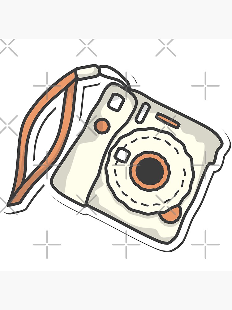"Aesthetic Camera Sticker" Sticker for Sale by Nisaijaz | Redbubble