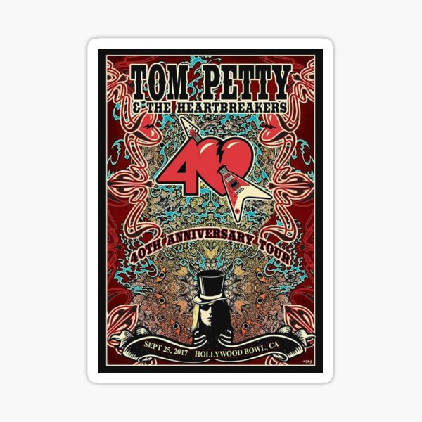 "Tom petty best tour" Sticker for Sale by gcapnerhurst1o | Redbubble