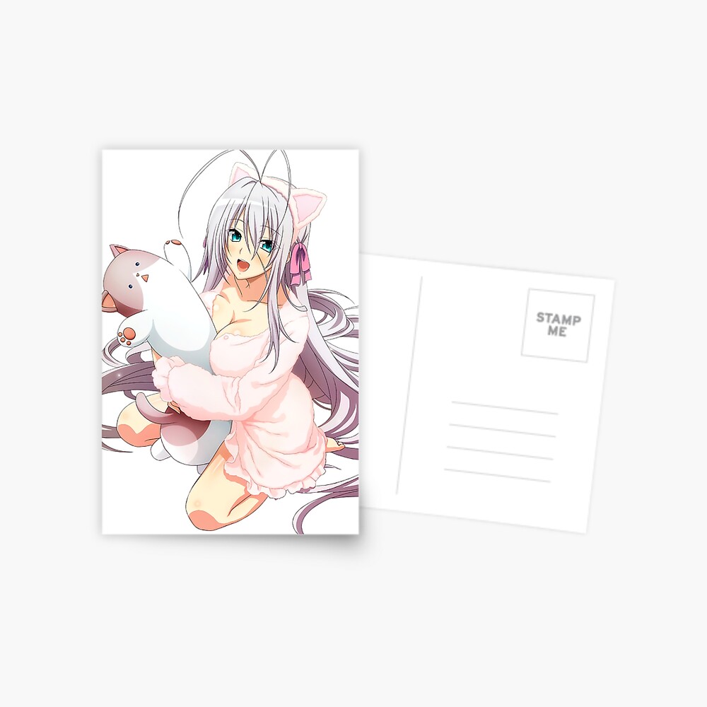 "Hot Rossweisse Neko Lewd Boobs Cute Cat Tits (High School DxD Sexy Ecchi Hentai Girl)" Postcard ...