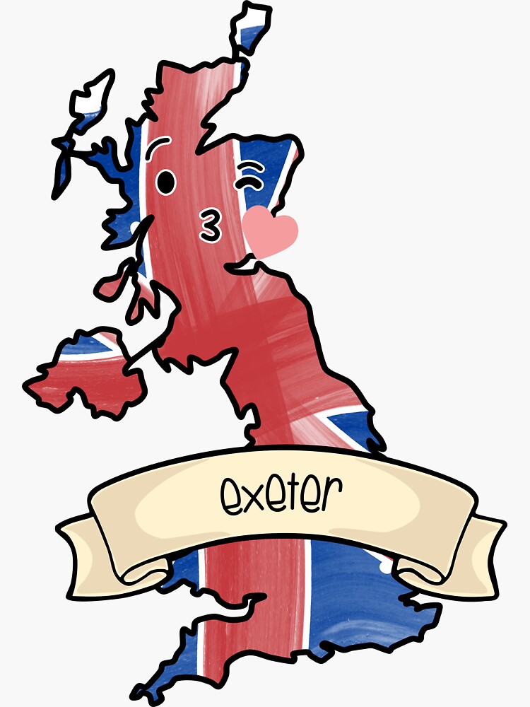 "Exeter" Sticker for Sale by WordsMaps | Redbubble