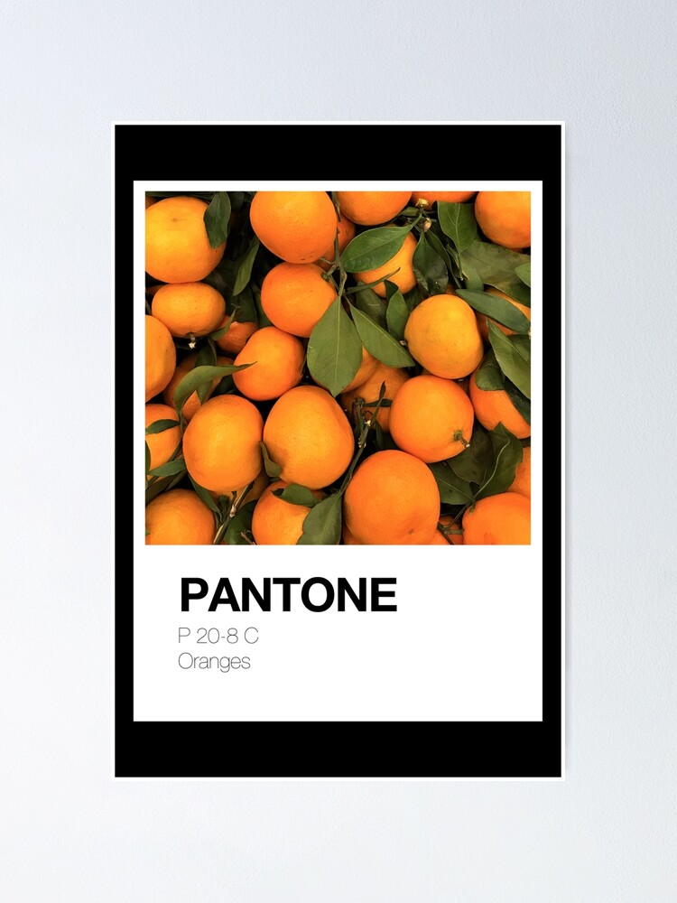"Pantone color swatch oranges" Poster for Sale by PrintsyGal | Redbubble
