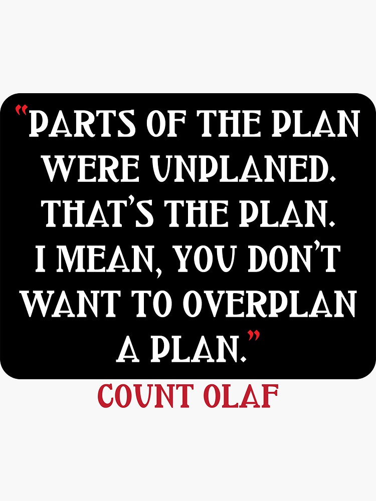 "A Series Of Unfortunate Events" Sticker for Sale by ShanRiaz | Redbubble