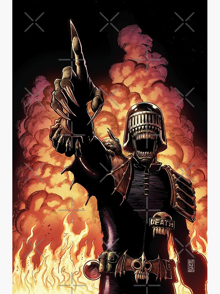 "Judge Dredd, Judge Death, Figur, Zeigen, Feuer, Dredd, Cyberpunk ...