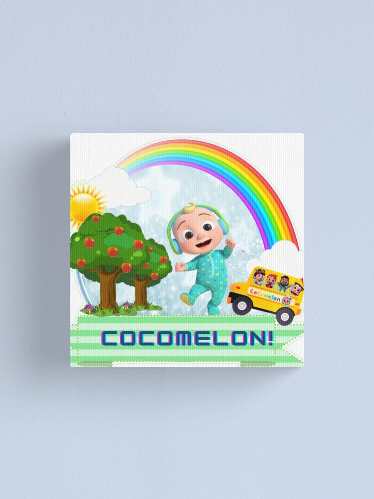 "fun nursery rhyme cocomelon logo" Canvas Print for Sale by ...