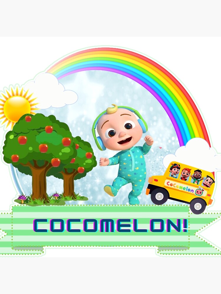 "fun nursery rhyme cocomelon logo" Poster for Sale by GameStationary ...