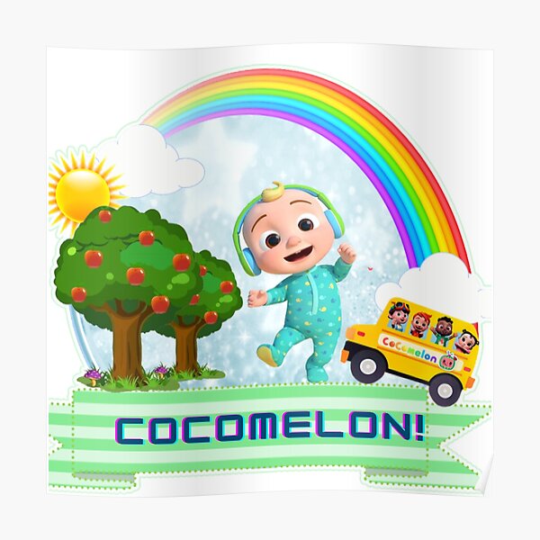 "fun nursery rhyme cocomelon logo" Poster for Sale by GameStationary ...