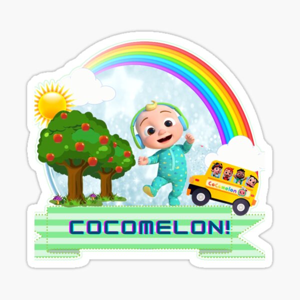"fun nursery rhyme cocomelon logo" Sticker for Sale by GameStationary ...