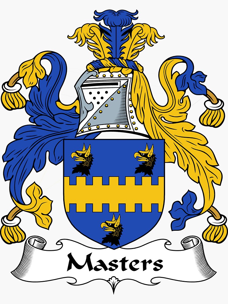 "Masters" Sticker for Sale by HaroldHeraldry | Redbubble