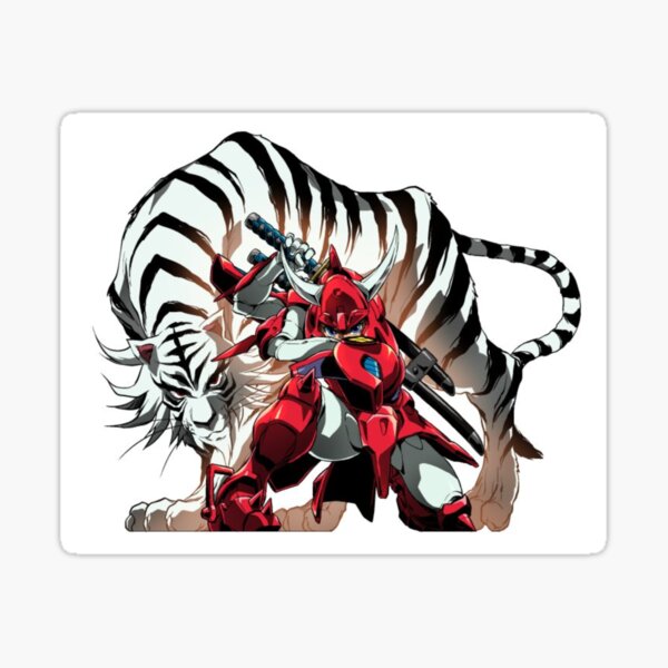 "Ryo & White Blaze" Sticker for Sale by BeeRyeCrafts | Redbubble