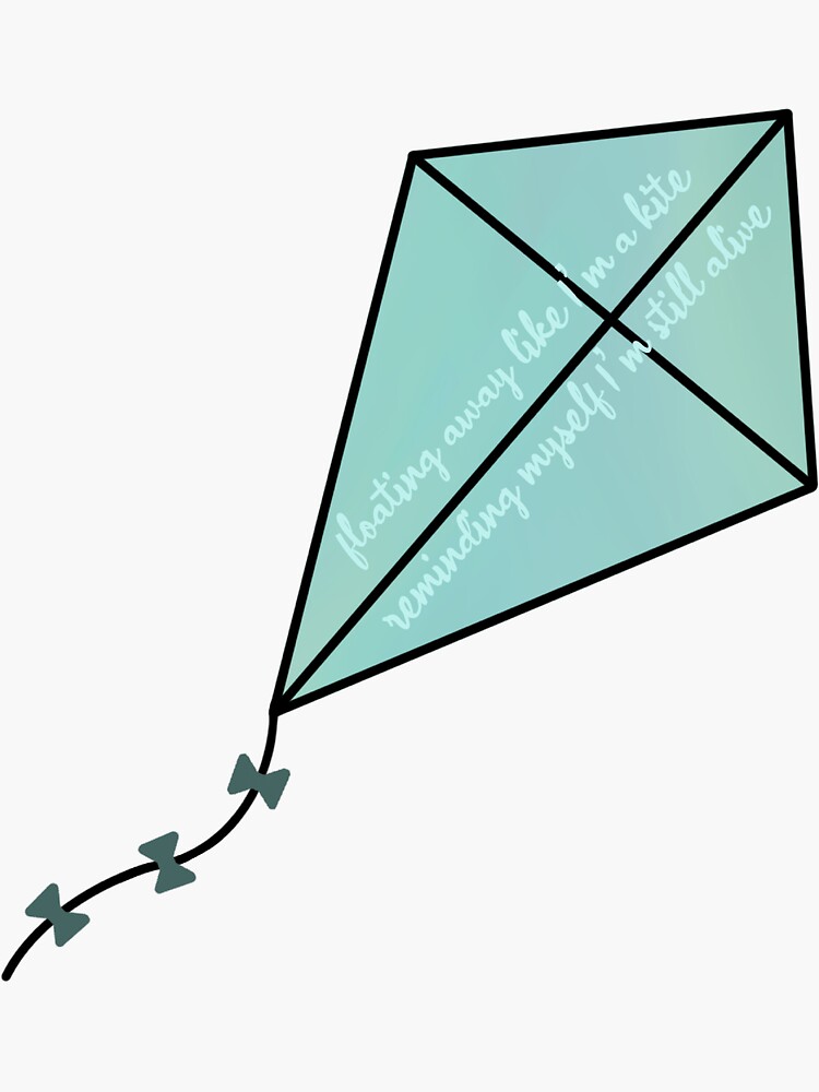 "12345 Kite" Sticker for Sale by hakunamatata72 | Redbubble