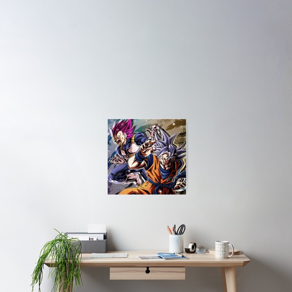 Goku Ultra Instinct And Vegeta Ultra Ego Poster For Sale By