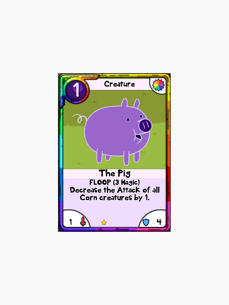 "Floop the pig" Sticker for Sale by DiebelArt | Redbubble