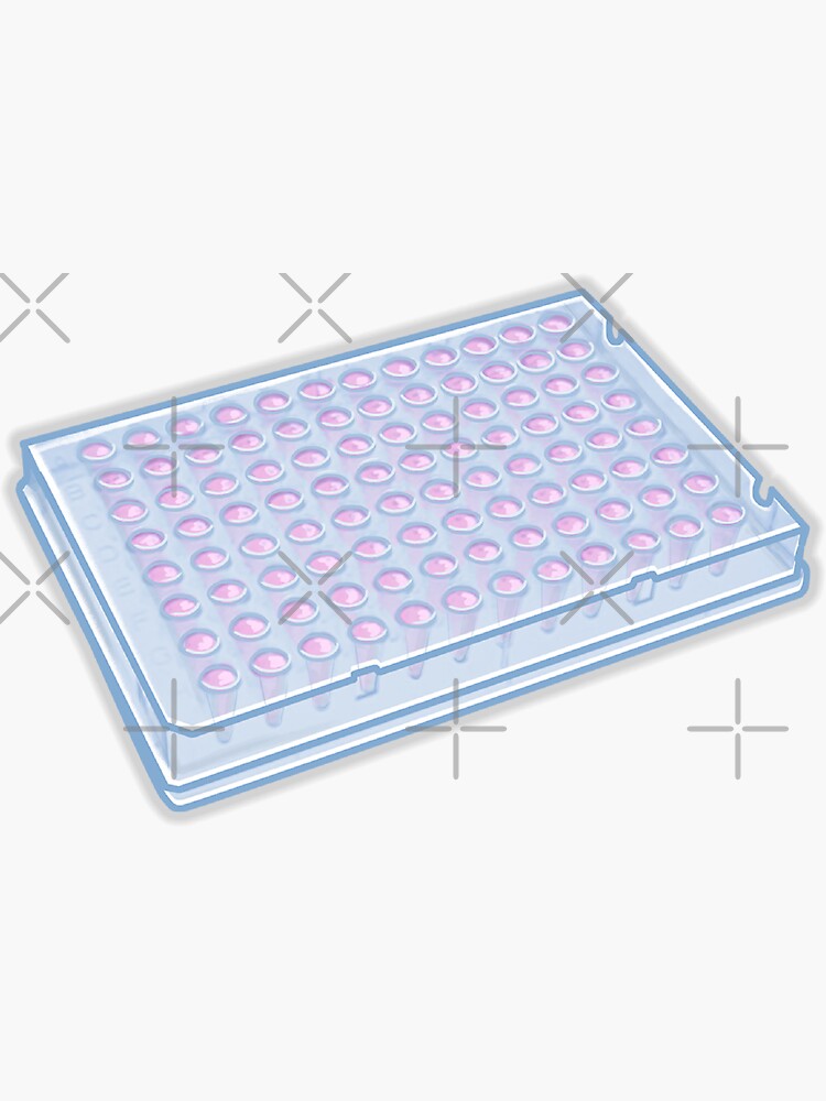 "96 well plate" Sticker for Sale by gbfulford | Redbubble