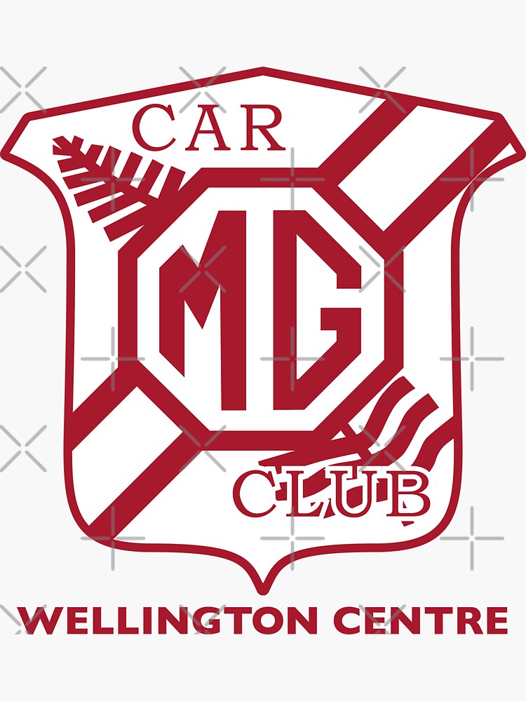 "Red MGCC Wellington Centre logo" Sticker for Sale by EdWellington ...