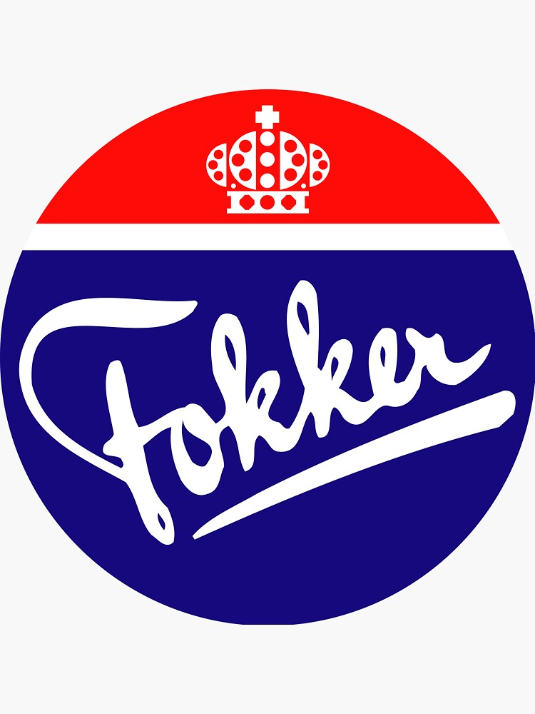 "Fokker A100 Vintage Aeroplane" Sticker for Sale by mondaypond | Redbubble