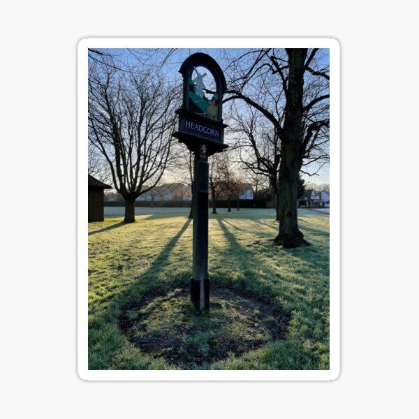"Headcorn Village Sign with Shadows" Sticker for Sale by ...