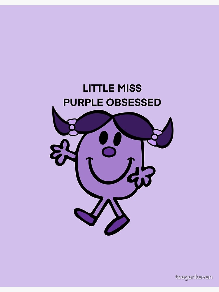 "Little Miss Purple" Poster for Sale by teagankavan | Redbubble