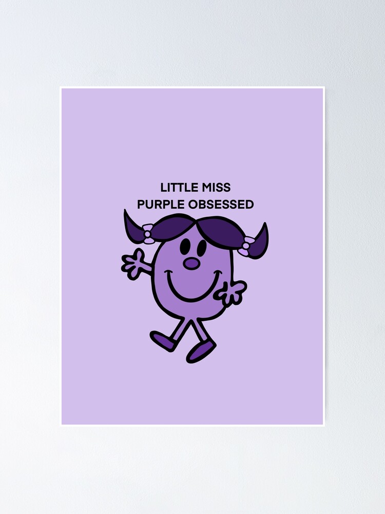 "Little Miss Purple" Poster for Sale by teagankavan | Redbubble