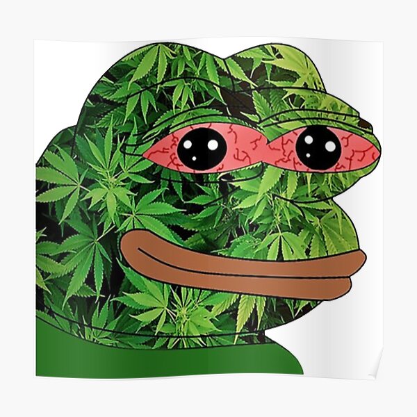 "High pepe the frog - Funny" Poster for Sale by Sxrillout | Redbubble