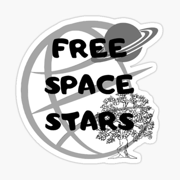 "free space stars Mars tree" Sticker for Sale by cadyshop | Redbubble