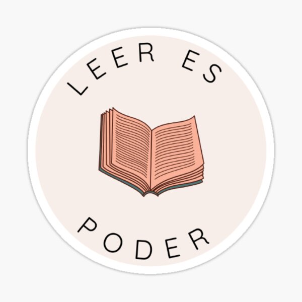 "Leer es poder" Sticker for Sale by Redox02 | Redbubble