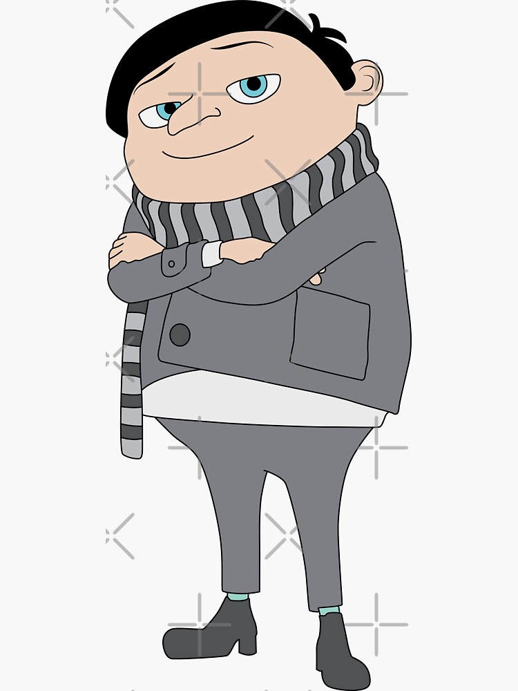 "Young Gru" Sticker for Sale by OrakArt | Redbubble