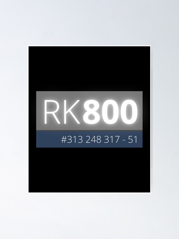 "RK800 Connor Android Model Number Detroit Become Human" Poster for ...