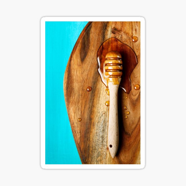 "Honey spoon, special wooden dipper" Sticker by dariazu | Redbubble
