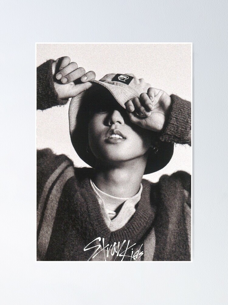 Póster «Han Jisung en blanco y negro STRAY KIDS SKZ LOGO kpop círculo ...