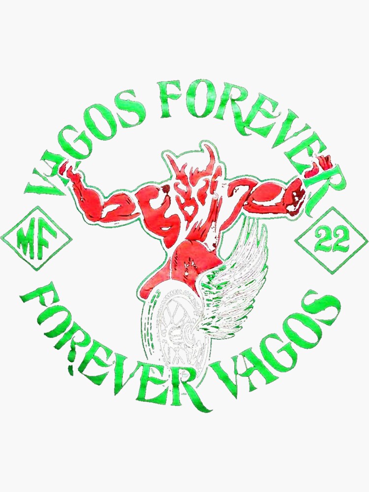 "Vagos MC " Sticker for Sale by AngelaCiccone06 | Redbubble