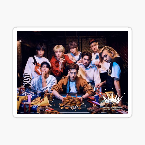 "All in STRAY KIDS SKZ LOGO kpop circle signatures autographs " Sticker ...