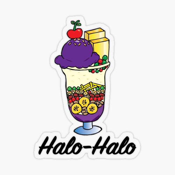 "Halo Halo" Sticker by pilipinosticker | Redbubble