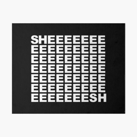 "Sheesh Meme | Emoji Funny Design | Ice In My Veins" Art Board Print ...