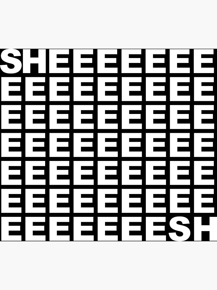 "Sheesh Meme | Emoji Funny Design | Ice In My Veins" Art Print for Sale ...