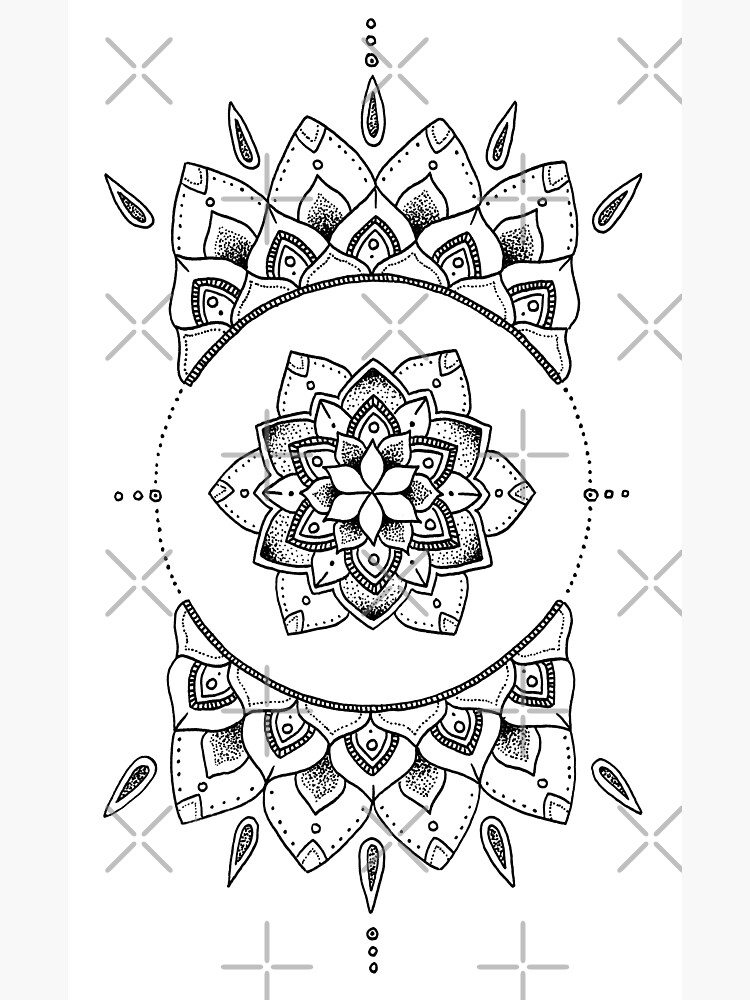 "Mandala Crown" Art Print for Sale by georgiamason | Redbubble