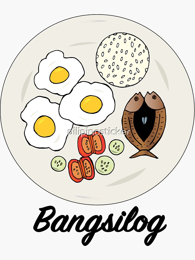 "Bangsilog" Sticker for Sale by pilipinosticker | Redbubble