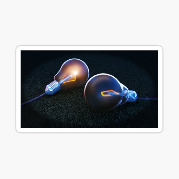 "Light bulb" Sticker for Sale by TakeshiTenma | Redbubble
