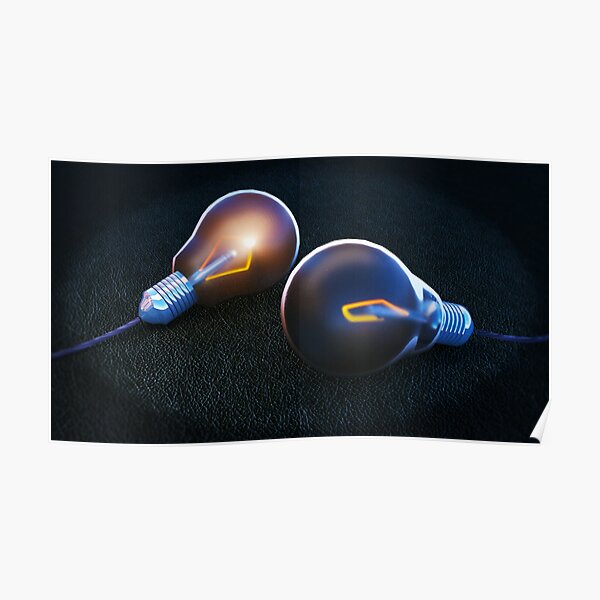 "Light bulb" Poster by TakeshiTenma | Redbubble