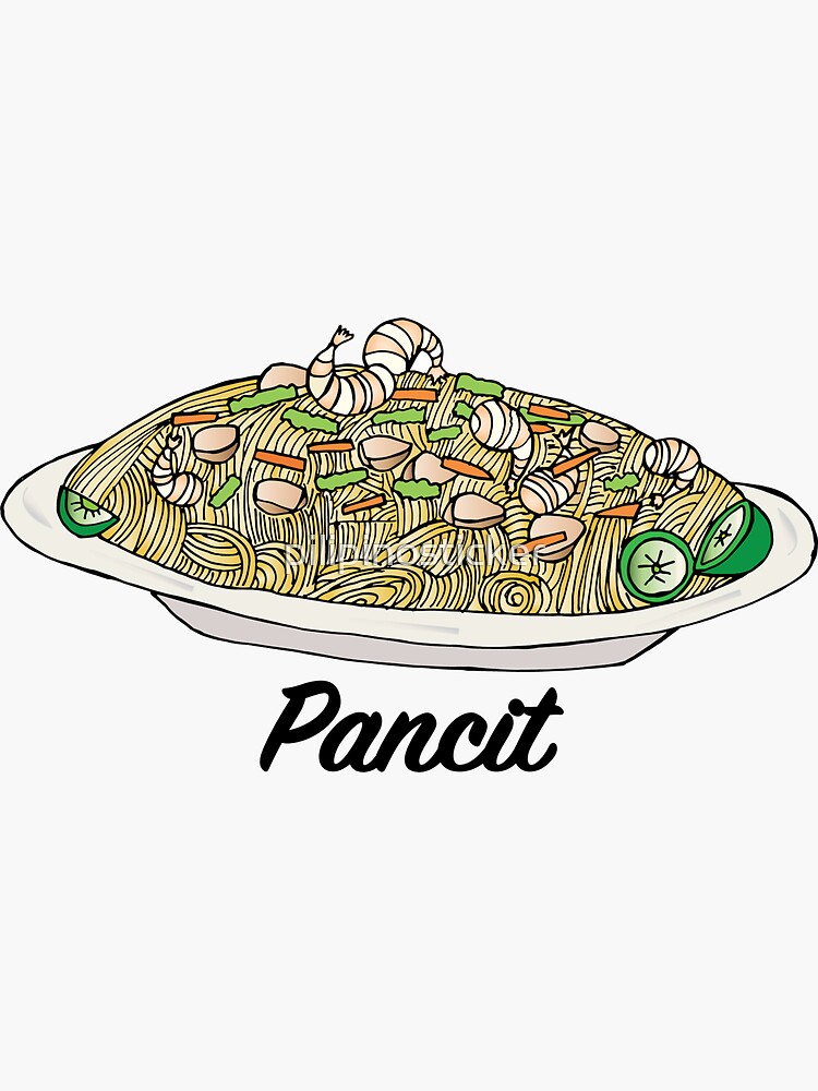 "Pancit" Sticker for Sale by pilipinosticker | Redbubble