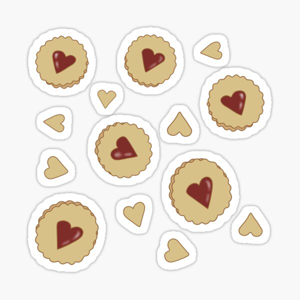 "Pack pattern heart biscuit coquette dollette" Sticker for Sale by ...