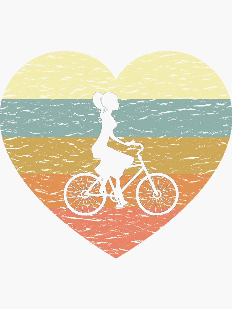 "Cyclist Gift For Women Girls Blogging Ladies Bike Sticker" Sticker for ...
