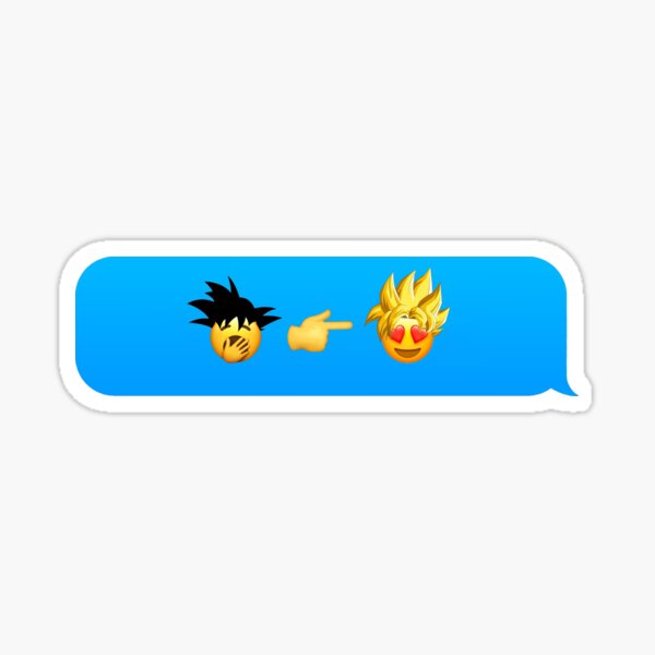 "Dragon Ball Super Saiyan Text Bubble" Sticker for Sale by UpField ...