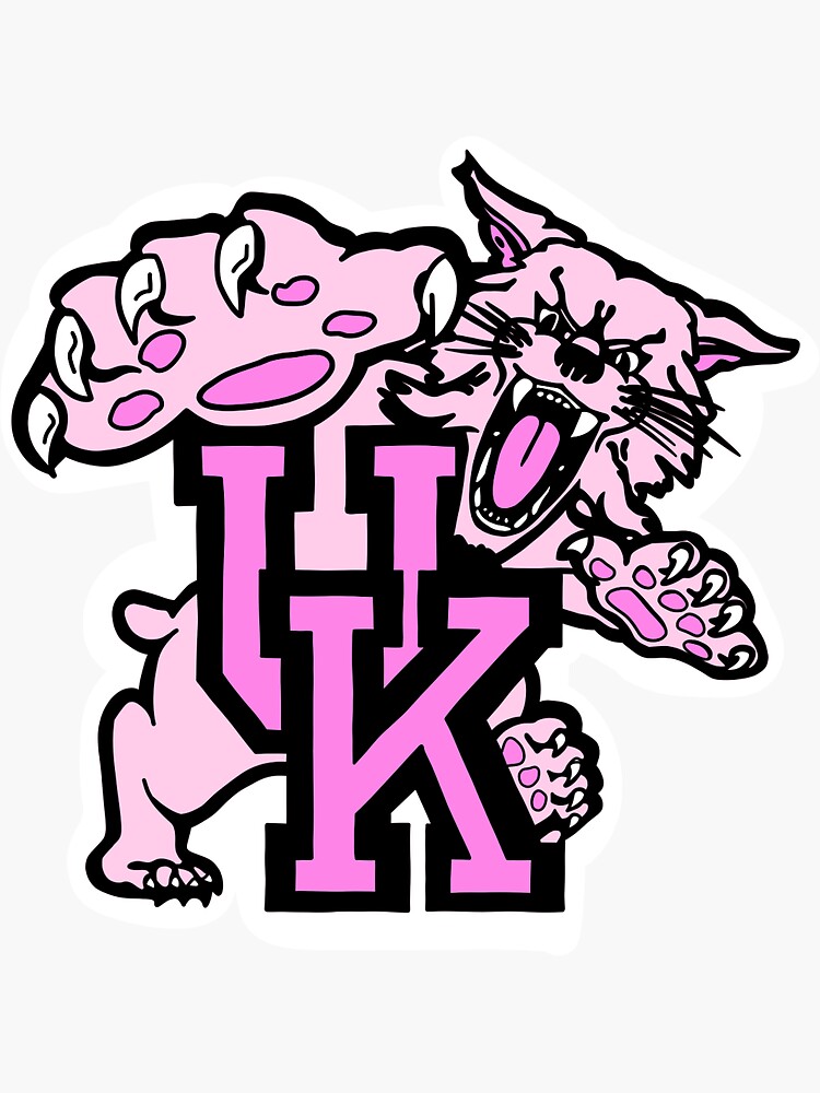 "University of Kentucky Logo Pink" Sticker for Sale by embevvy | Redbubble