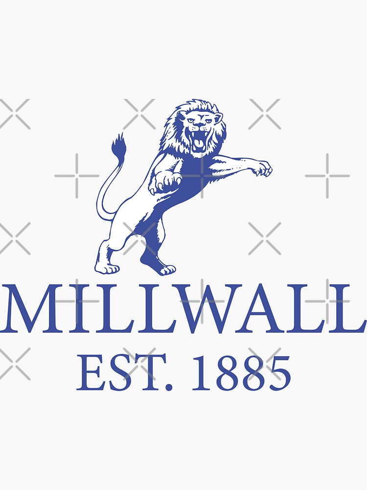 "Millwall 1885" Sticker for Sale by Footarts | Redbubble