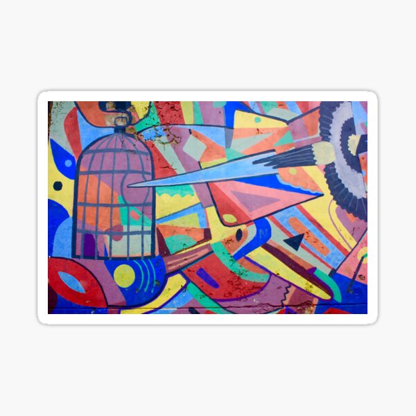 "Caged Bird, Free" Sticker for Sale by shoot2print | Redbubble