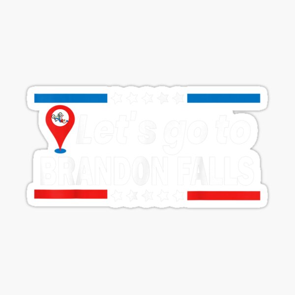 "Lets go to Brandon Falls Historical Landmark On Map" Sticker for Sale ...