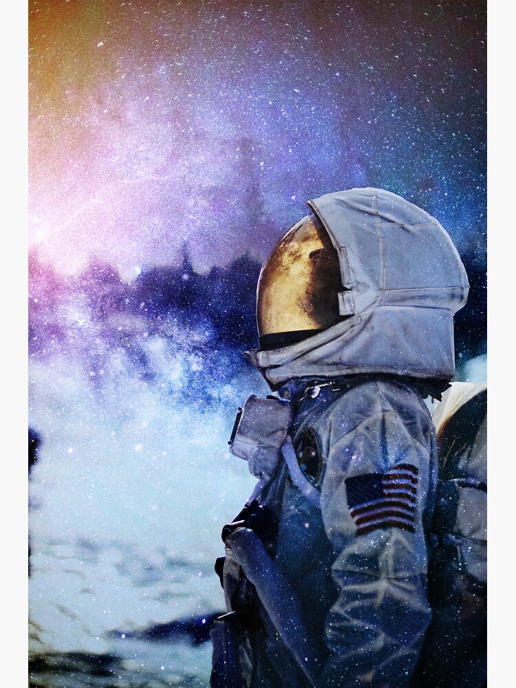"Cool Beautiful Spaceman Astronaut" Sticker for Sale by UpField | Redbubble