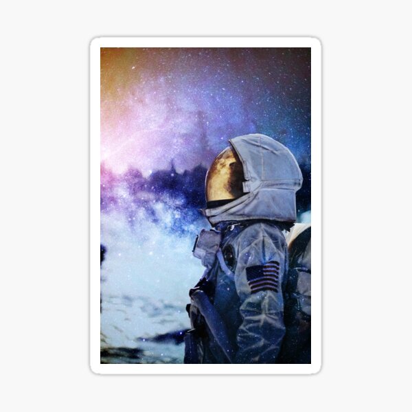 "Cool Beautiful Spaceman Astronaut" Sticker for Sale by UpField | Redbubble